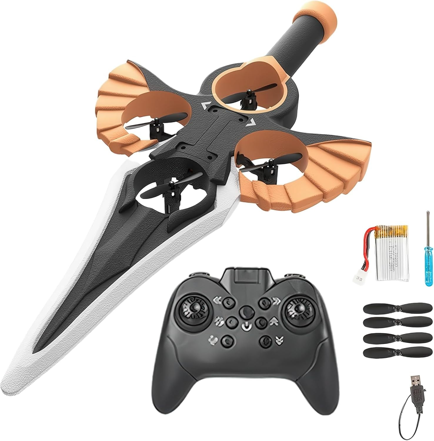 Flying Sword RC Glider with Gesture & Remote Control, 3-Speed Stunt ...