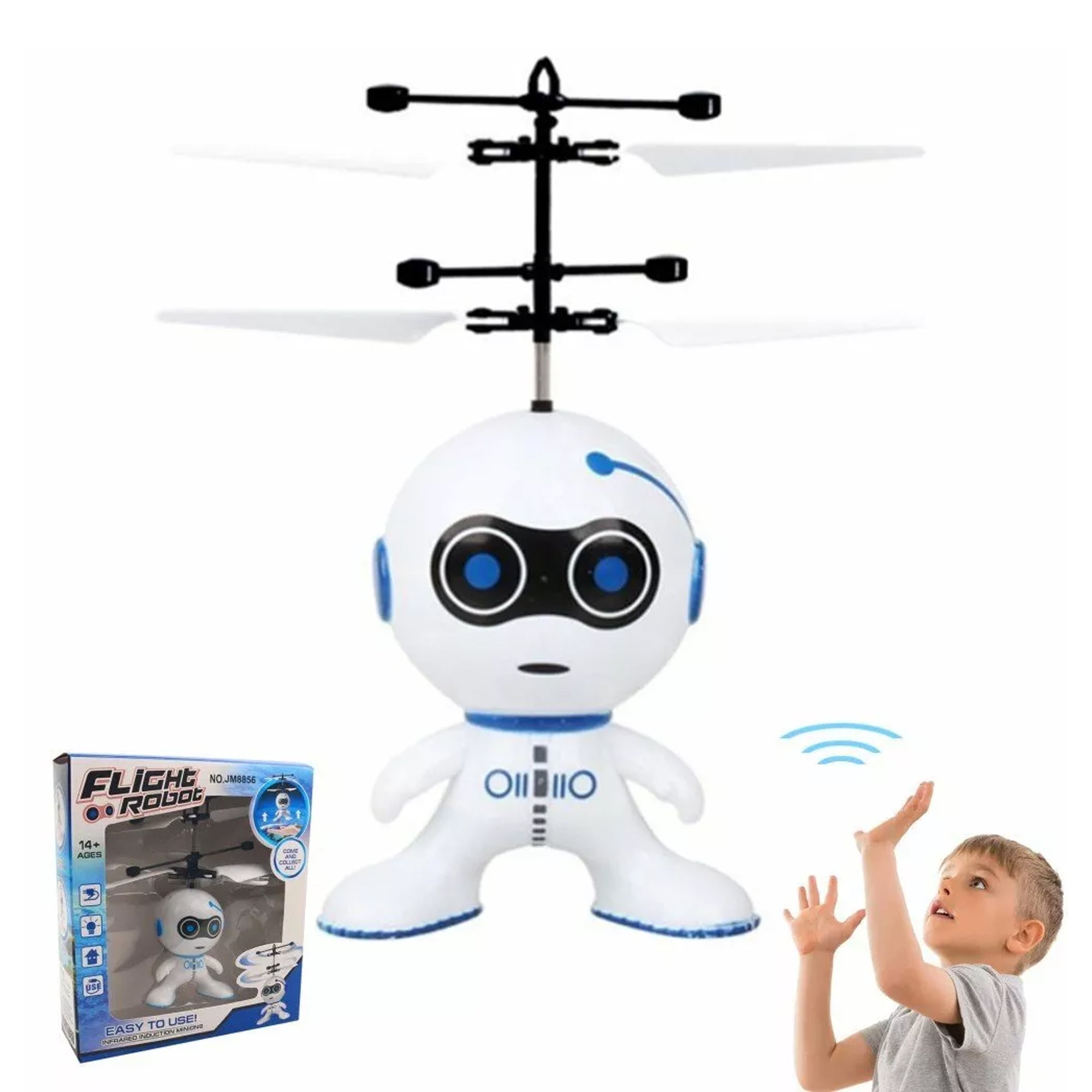 TRENDHAUS Flying Robot Mini Drone – Rechargeable Flying Toy for Boys ...