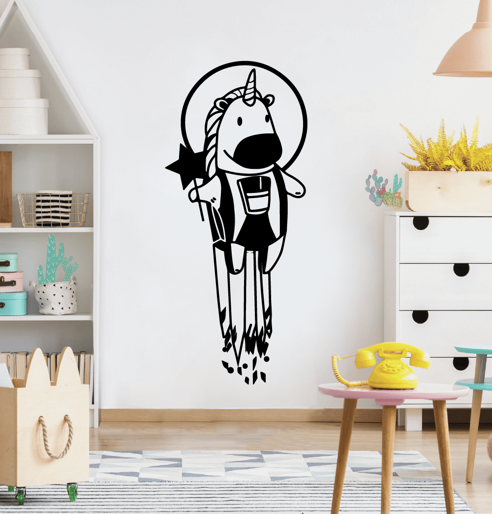 Flying Unicorn Stars Star Magical Unicorns Wall Sticker Art Decal for ...