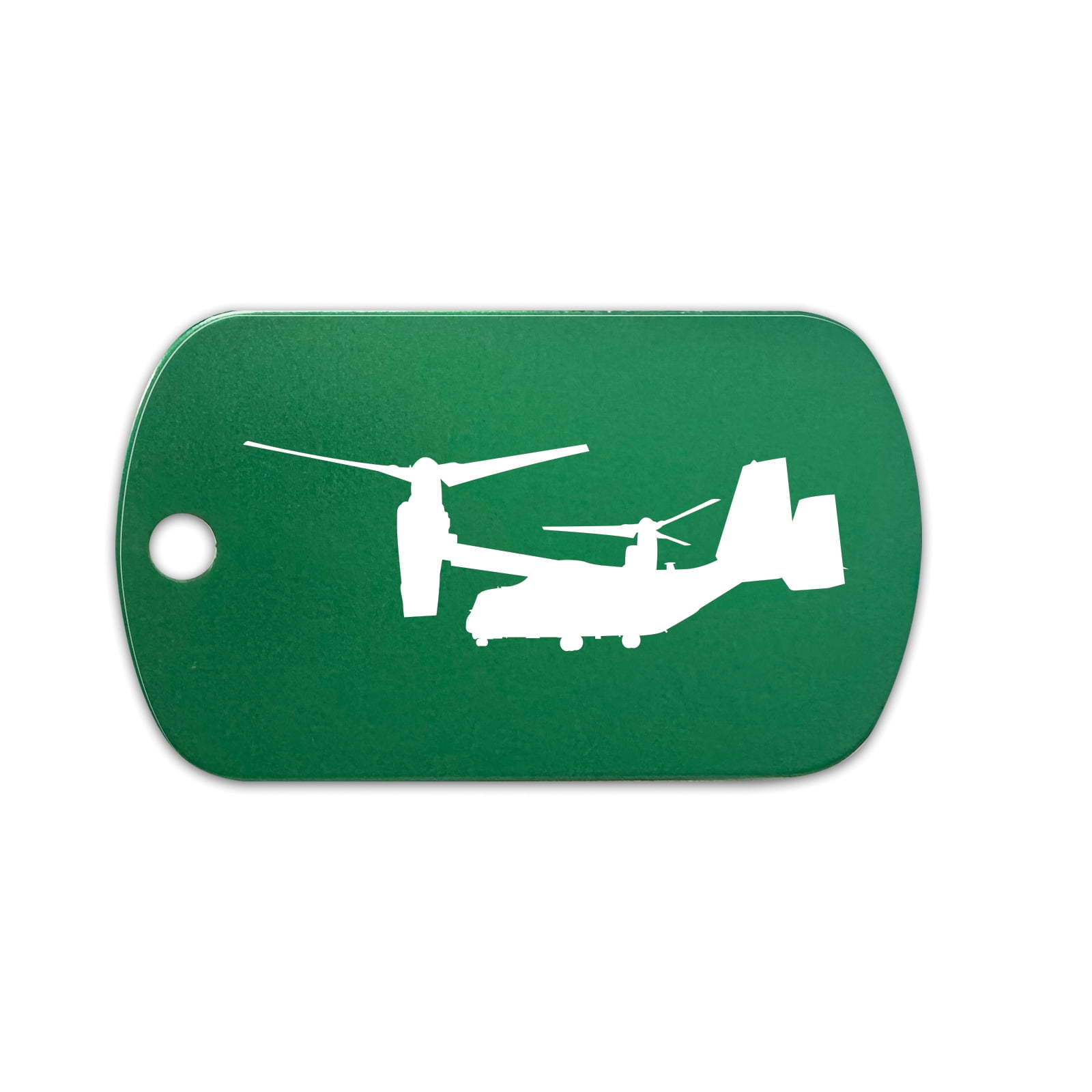 Flying V-22 Osprey GI Dog Tag Aluminum Keychain stol vtol vertical ...