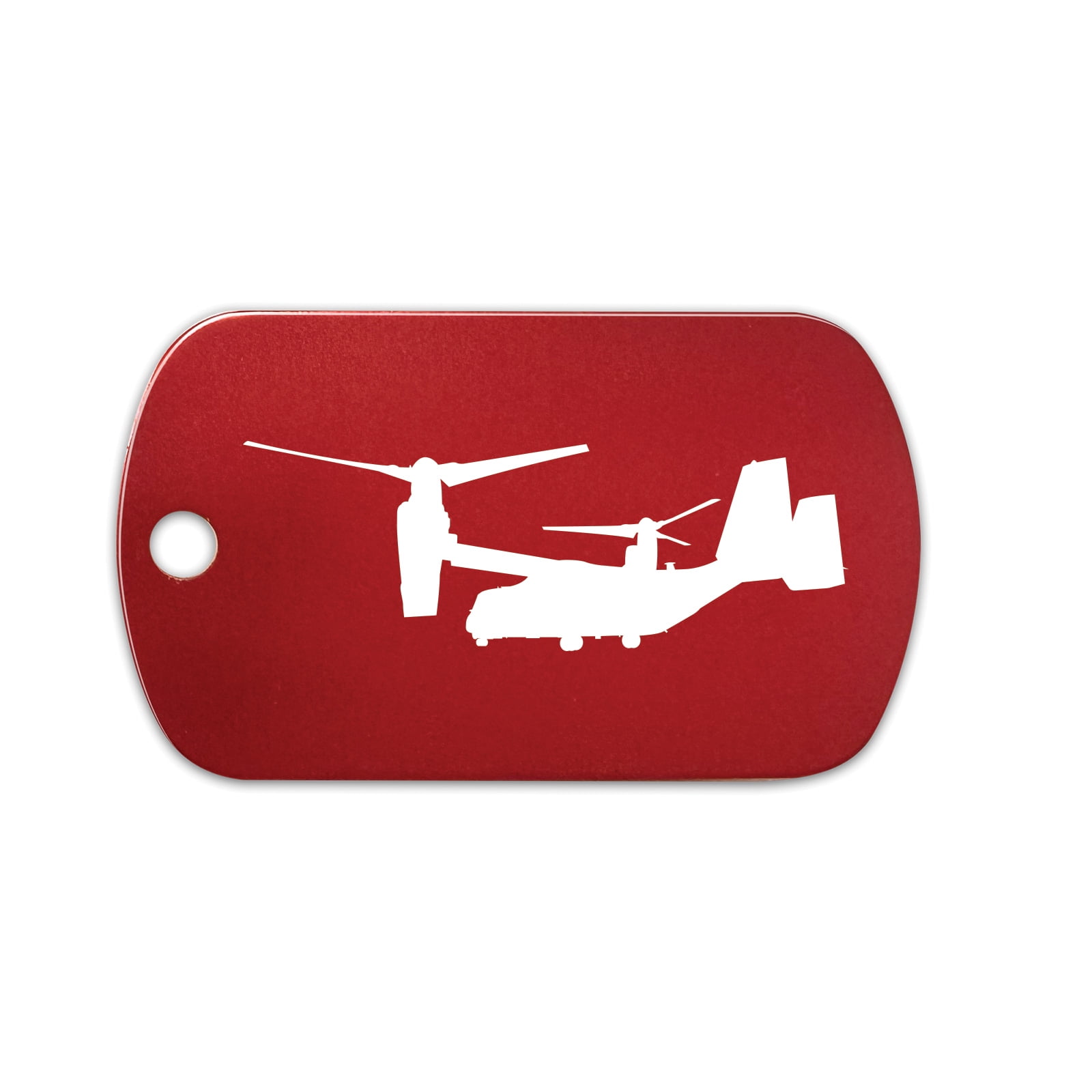 Flying V-22 Osprey GI Dog Tag Aluminum Keychain stol vtol vertical ...