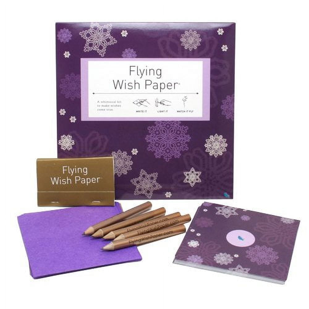 Flying Wish Paper - Purple Snow, Write It, Light It and Watch It Fly ...