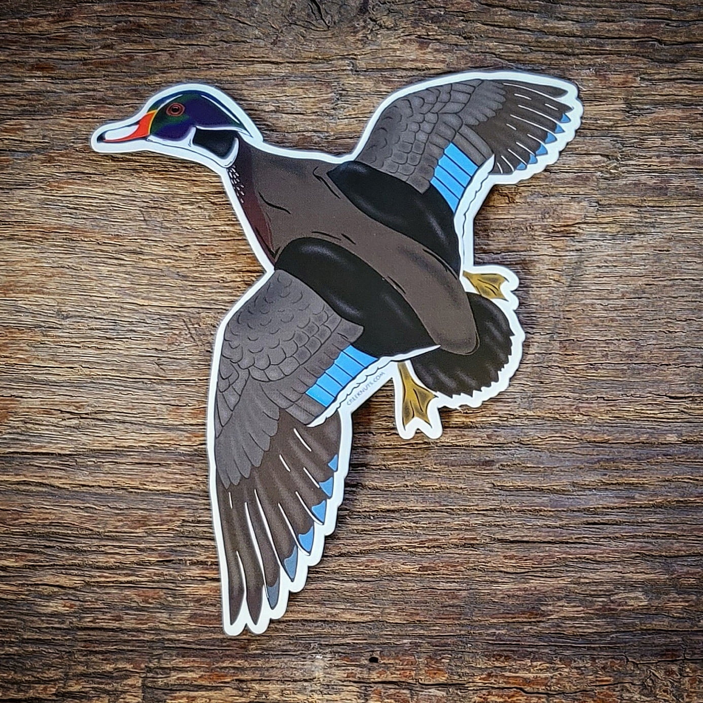 Flying Wood Duck Sticker Decal - Walmart.com