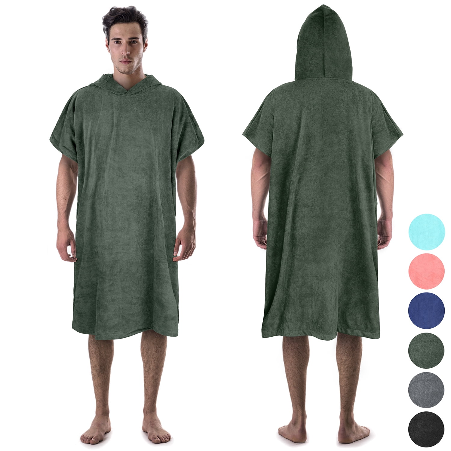 Flyingstar Surf Towel Robe, Quick Dry Beach Wetsuit, Bath Poncho ...
