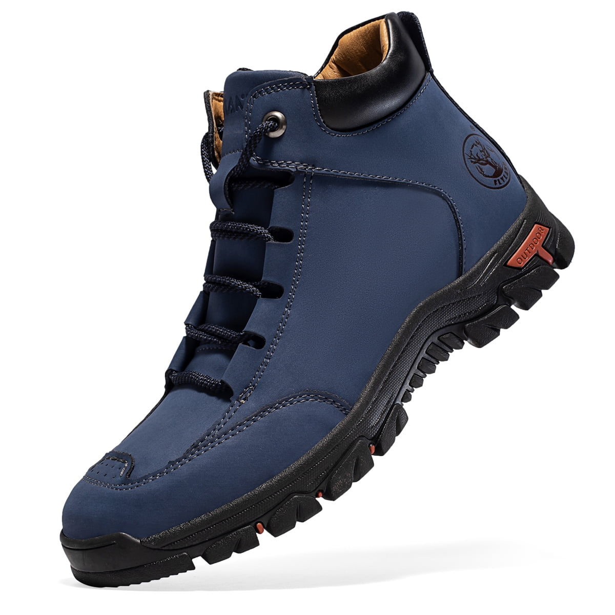 Flyland Outdoor Mens Ankle Boot Casual Handmade Leather Shoes Male ...