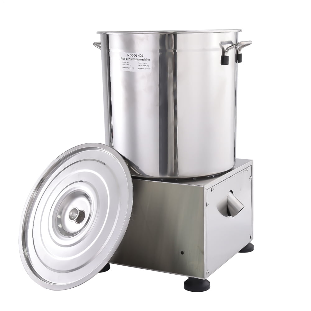 Flylapdo 15L/7.9gal Salad Spinner, 110V Stainless Steel Commercial ...