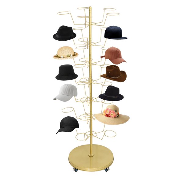 Ztysn 6 Tier Baseball Hat Rack Stand, Holds 180 Caps, 18 Trays ...