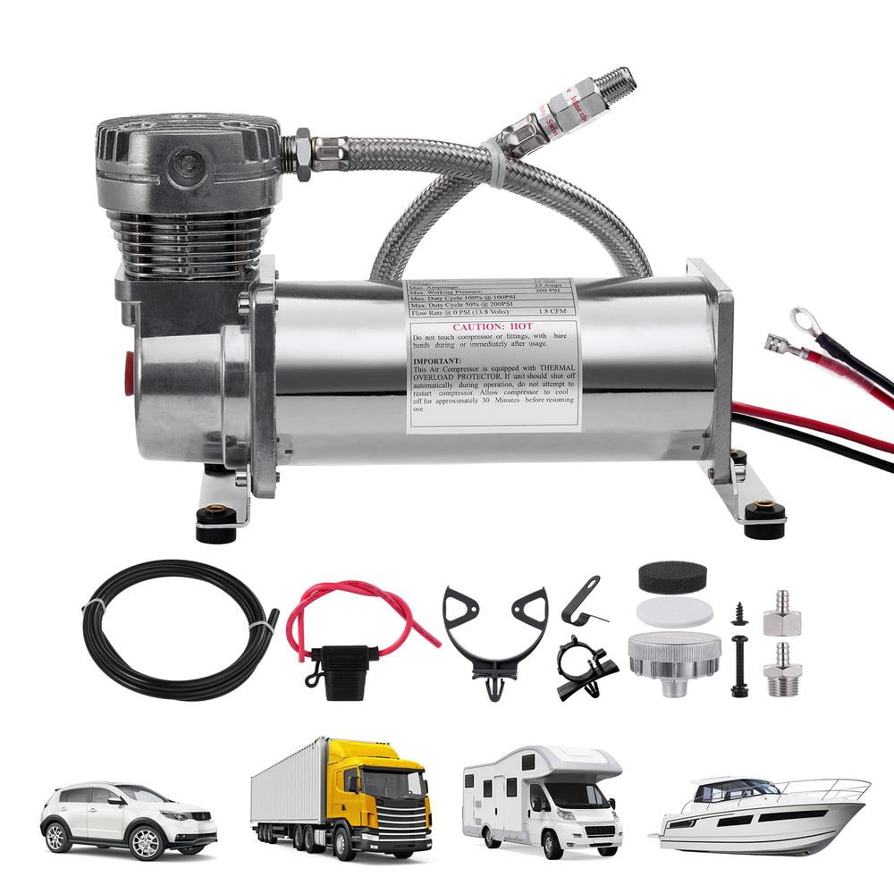 Flylapdo Garage Air Compressor 200 PSI Air Suspension/Ride/Horn/Train ...