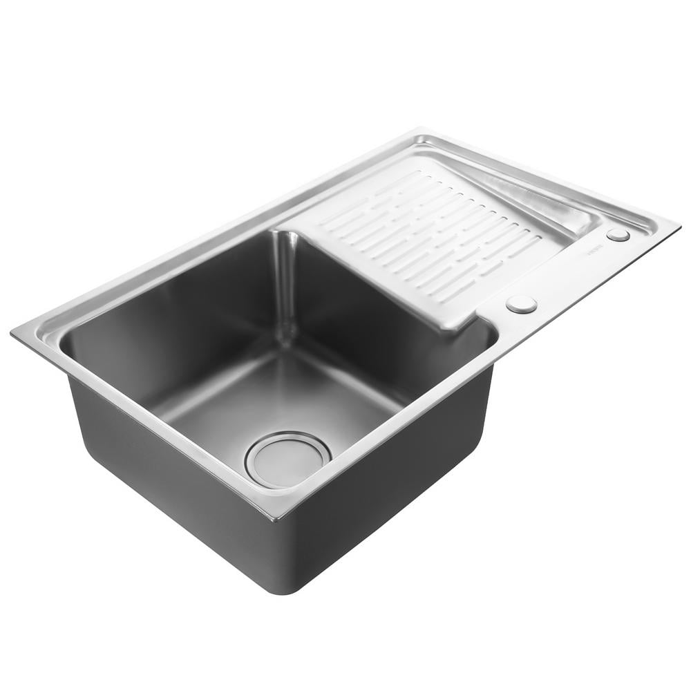 Flylapdo Laundry Room Sink Stainless Deep Wash Basin Household Laundry ...