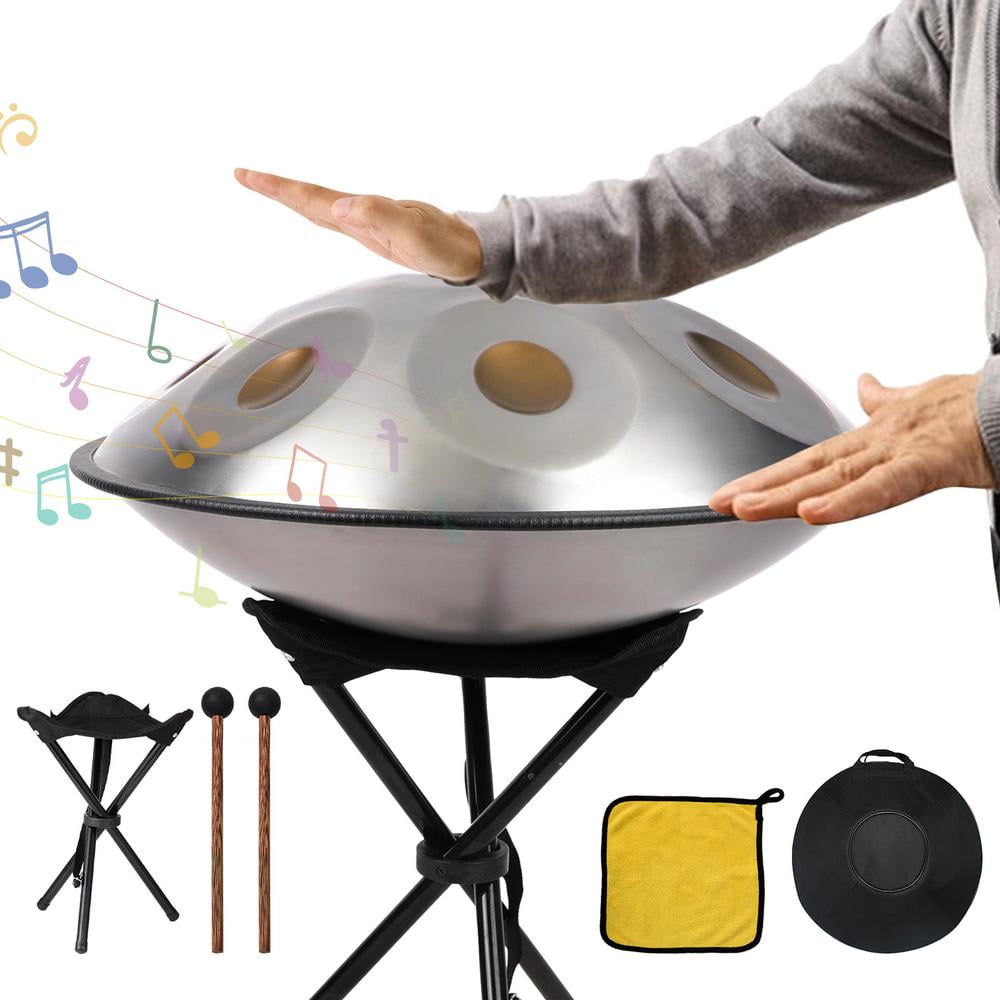 Flylapdo Music Handpan 22 Inches Classic 12-Note D Minor Hand Pan Hand ...