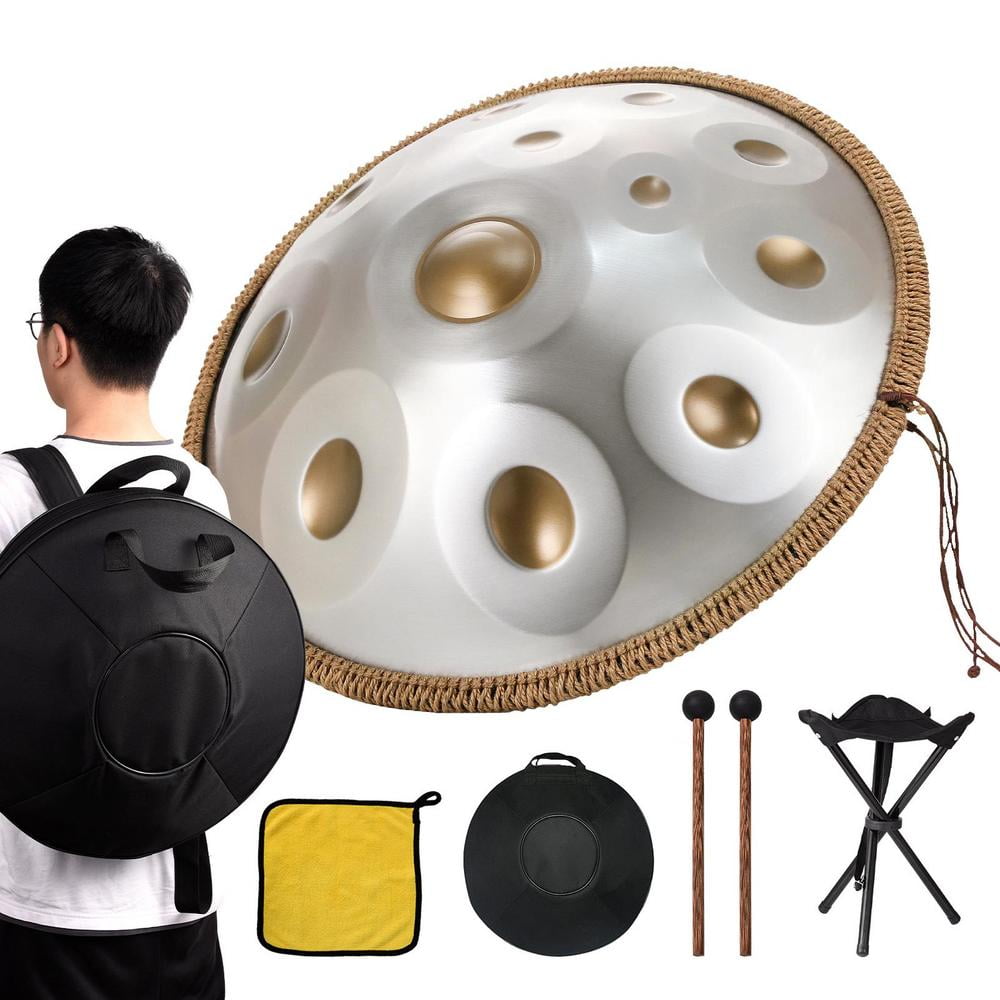 Flylapdo Music Handpan Classic D Minor 9 Notes Music Instrument Hand ...
