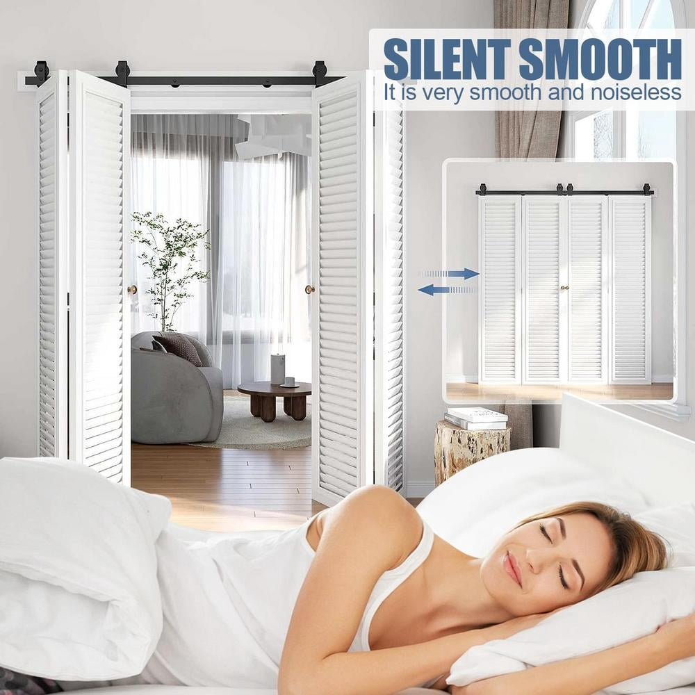 Flylapdo Sliding Door Track Heavy Duty Door Track Replacement Rail ...