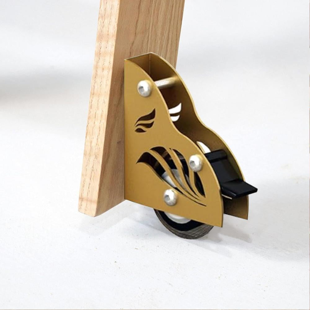 Flylapdo Sliding Library Ladder Track Floor Rollers Golden Color Space ...