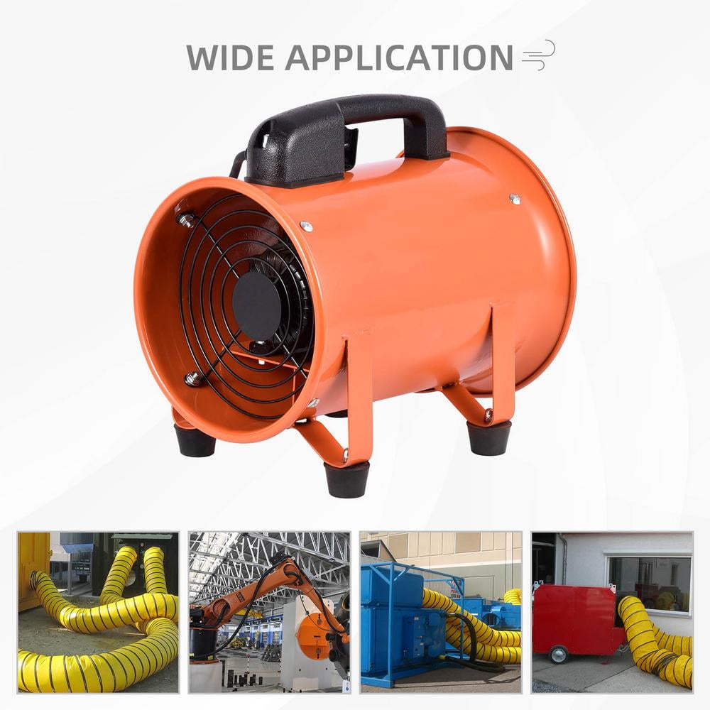 Flylapdo Utility Blower Fan 110v Exhaust Axial Hose Fan Fume ...