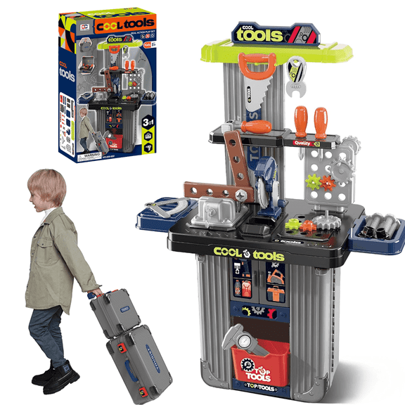 Bosch Large Toy Power Tool Set for Children, Realistic Drill & Work Kit ...