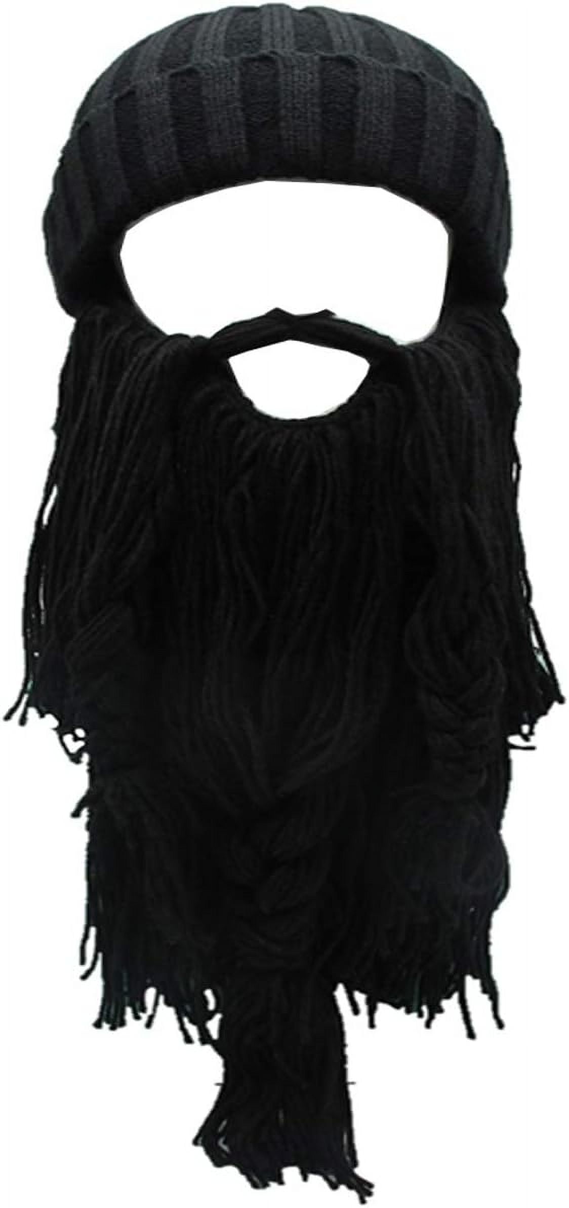 Flyou Wig Beard Hats Handmade Knit Warm Winter Caps Ski Funny Mask ...