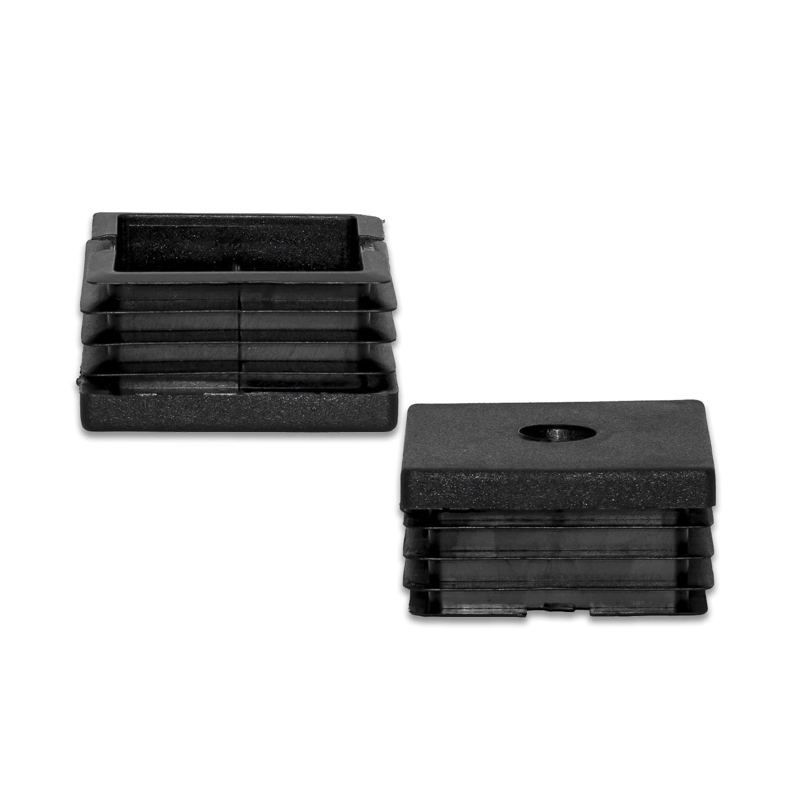 Flyshop 4 PCS M8 Threaded Square Plastic Tube Insert Adjustable ...