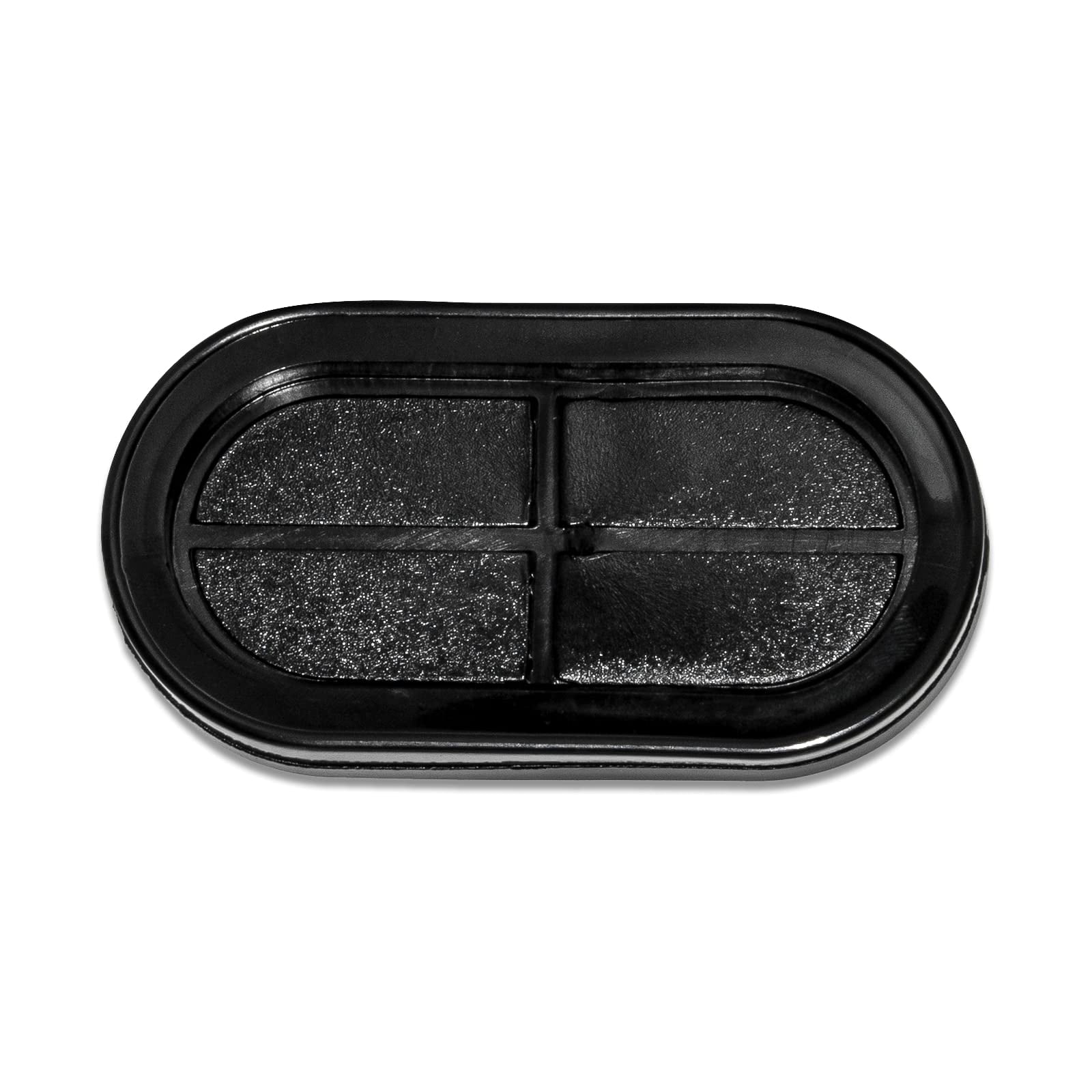 Flyshop 4-Pack Black 25 x 60 mm, 1" x 2-3/8" Drill Hole Double-sided ...