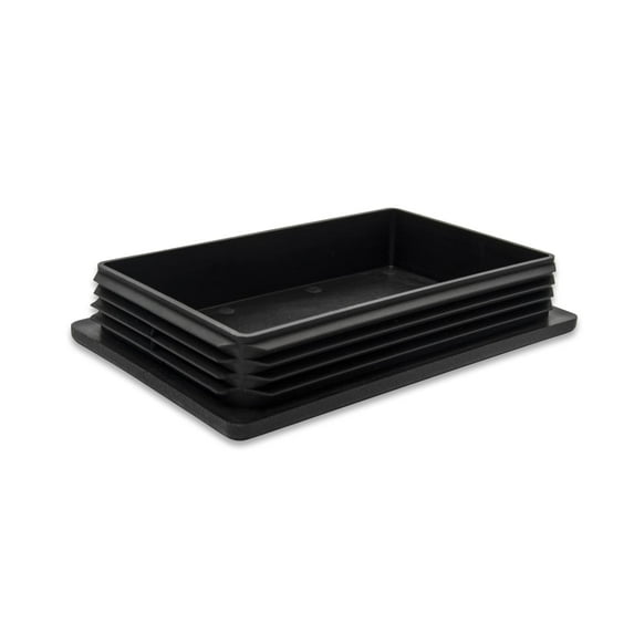 Flyshop 4 Pack Rectangle Plastic Tube Chair Glide Insert Finishing Plug ...