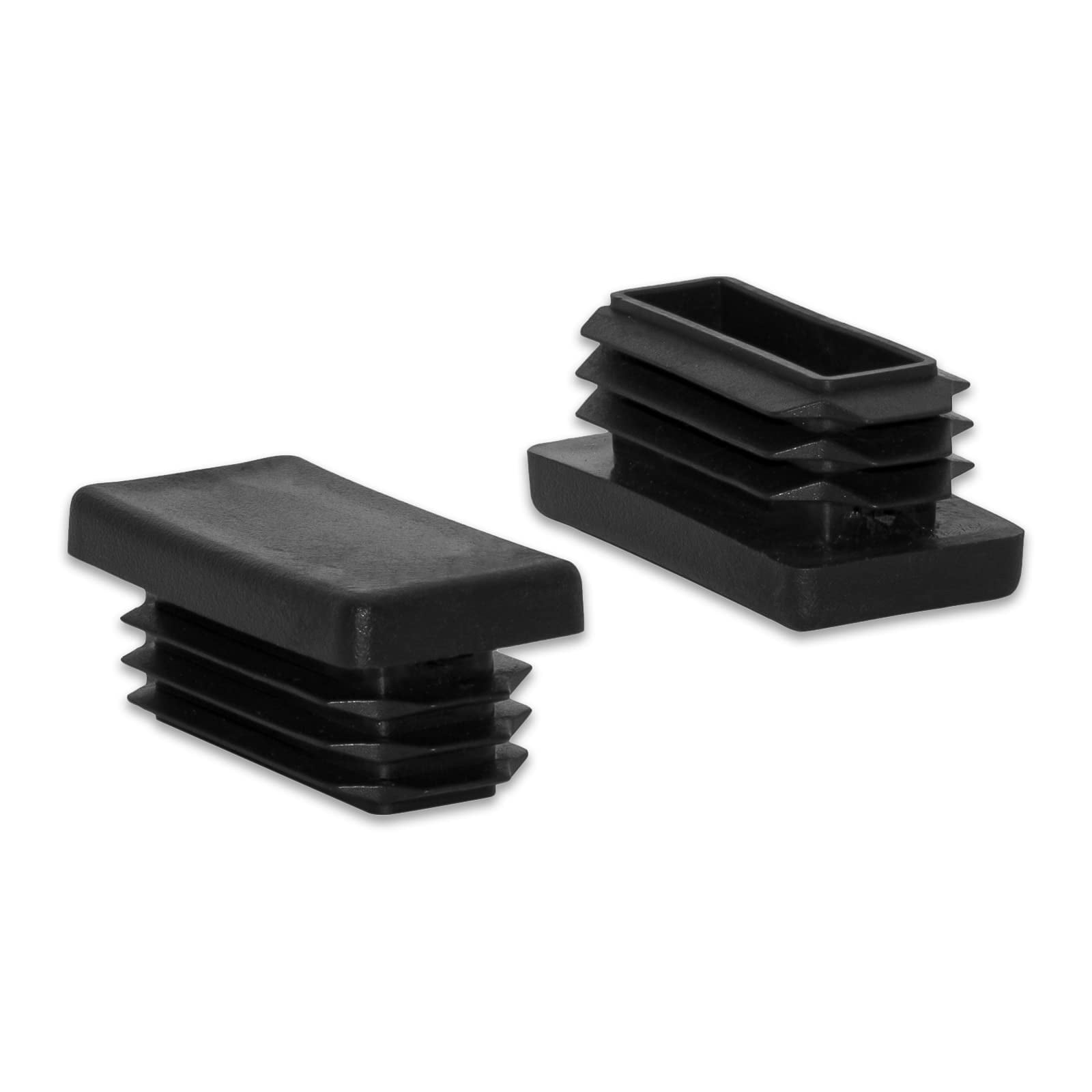 Flyshop 4 Pack Rectangle Plastic Tube Chair Glide Insert Finishing Plug ...