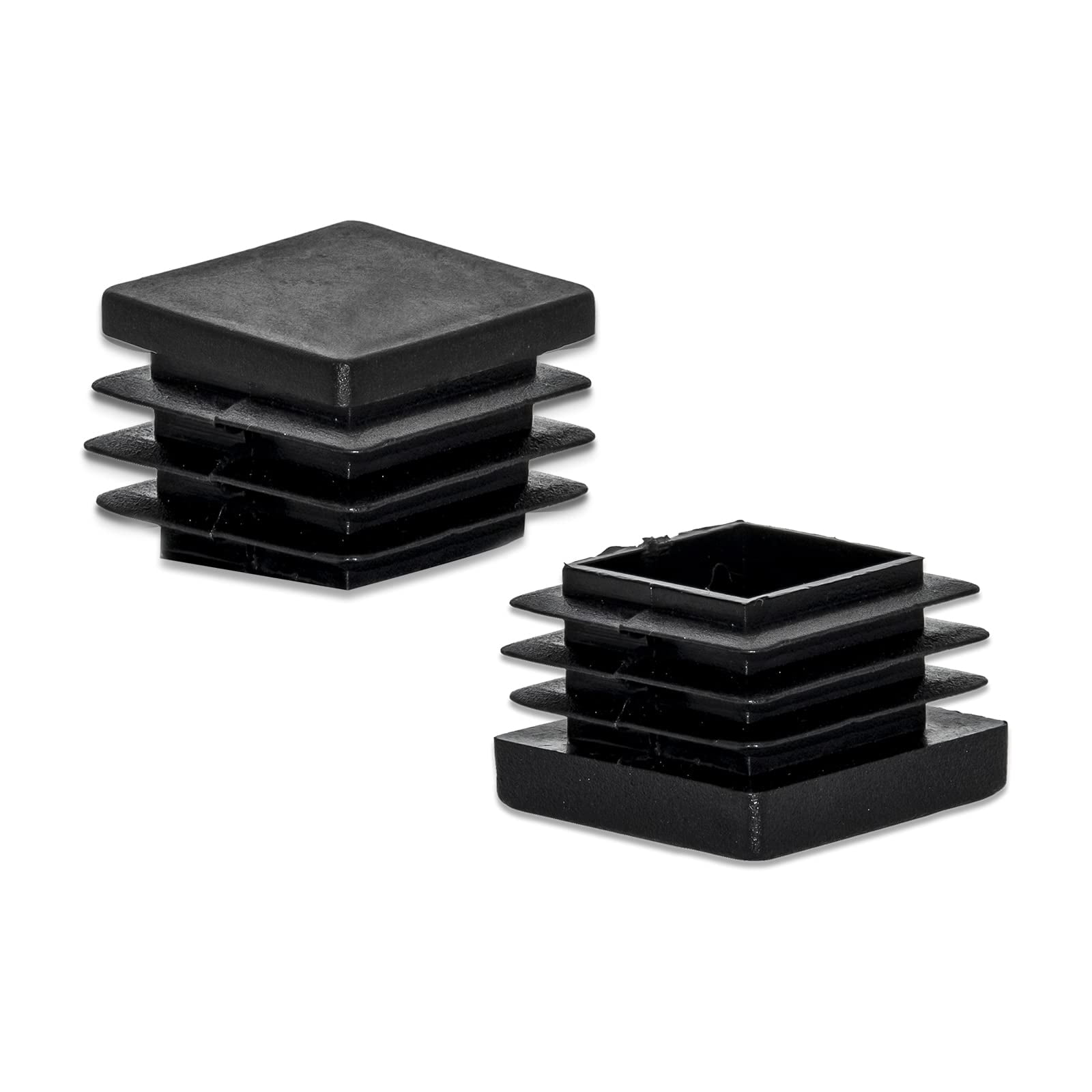 Flyshop 4 Pcs 1-3/16" x 1-3/16", 30 x 30mm Black Plastic Hole Plugs ...
