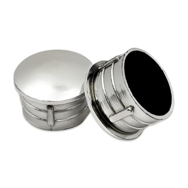 Flyshop 4Pcs Tube Hole Inserts Pipe Tubing End Caps Round Silver ...