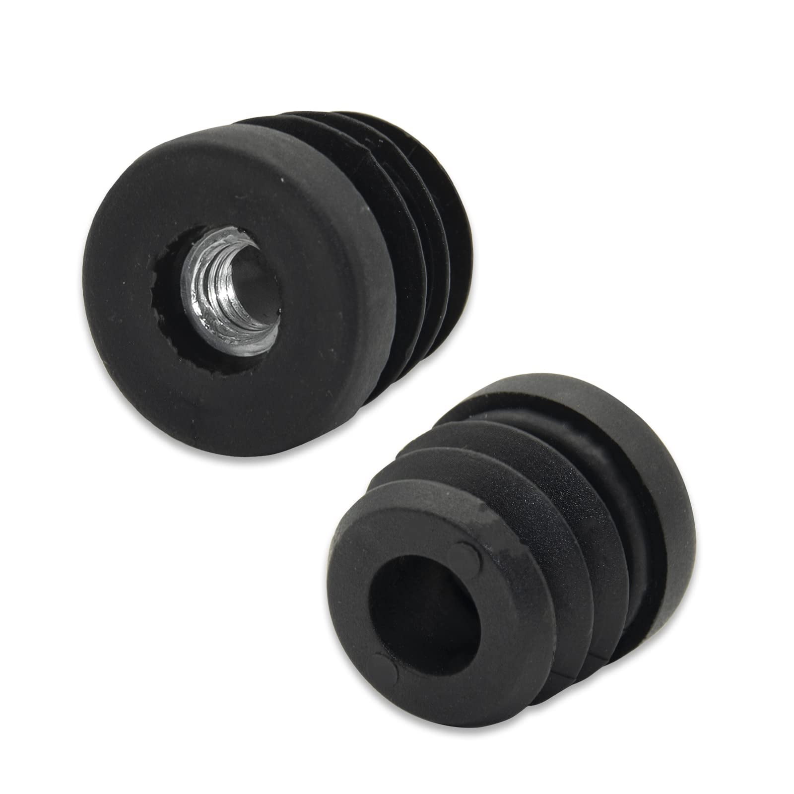 Flyshop 8 PCS M8 Threaded Round Plastic Tube Insert Adjustable Leveling ...