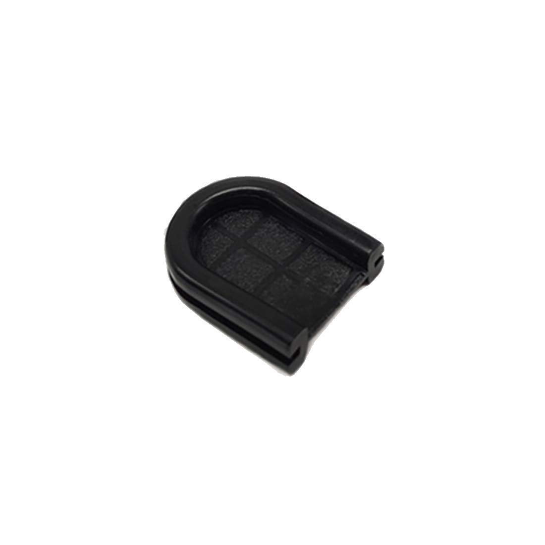 Flyshop 8-Pack Black 20 x 28 mm, 13/16" x 1-1/8" Drill Hole Semicircle ...