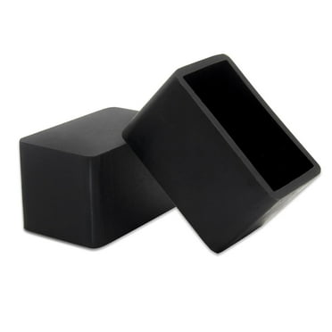Flyshop Square Synthetic Rubber Leg Tips Furniture Chair Leg Caps Floor ...