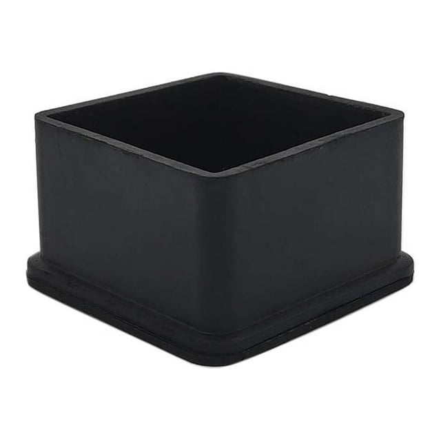 Flyshop Black Anti-Slip Rubber Leg Tips 2" X 2" Furniture Chair Leg ...