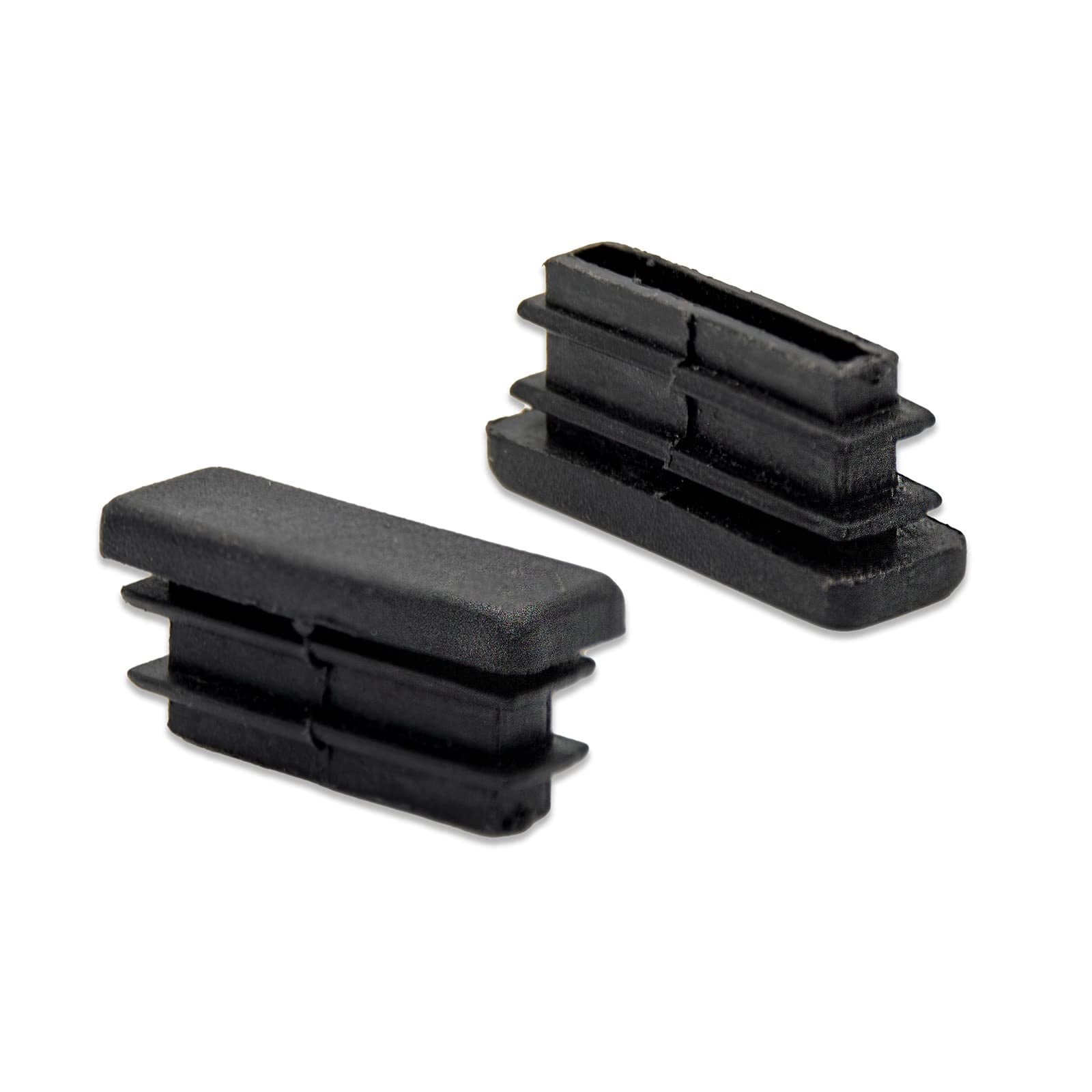 Flyshop Black Chair Glide Inserts Plastic Plugs Rectangle Pipe Tubing ...