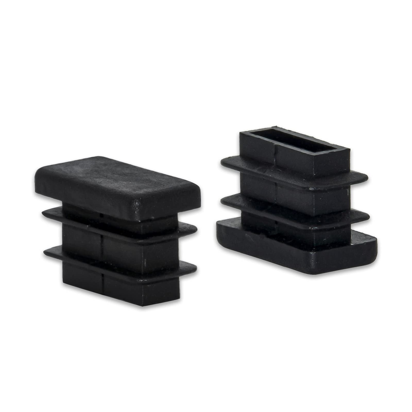 Flyshop Black Chair Glide Inserts Plastic Plugs Rectangle Pipe Tubing ...