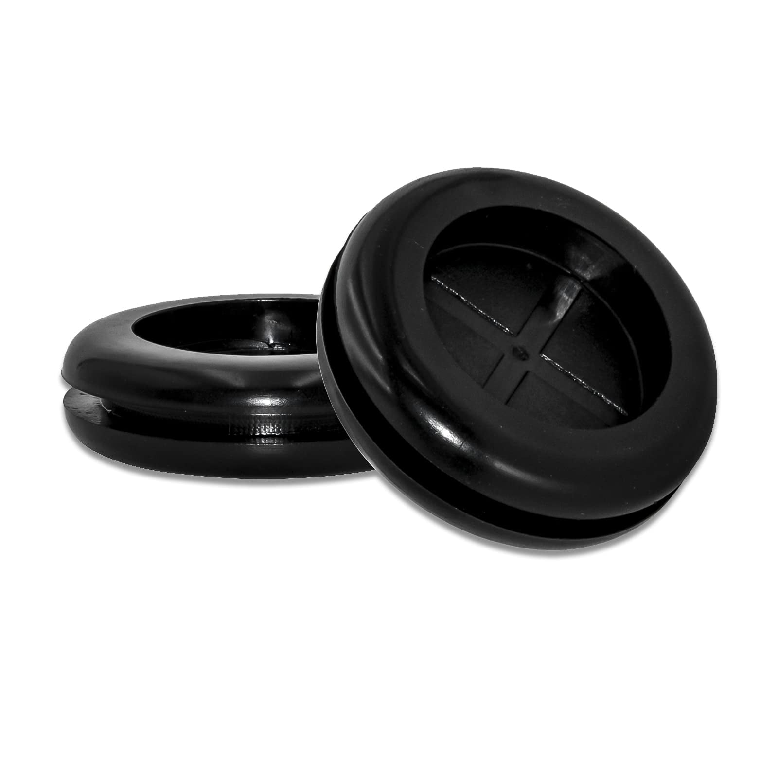 Flyshop Black Double-sided Synthetic Rubber Grommets Wire Protection, 8 ...