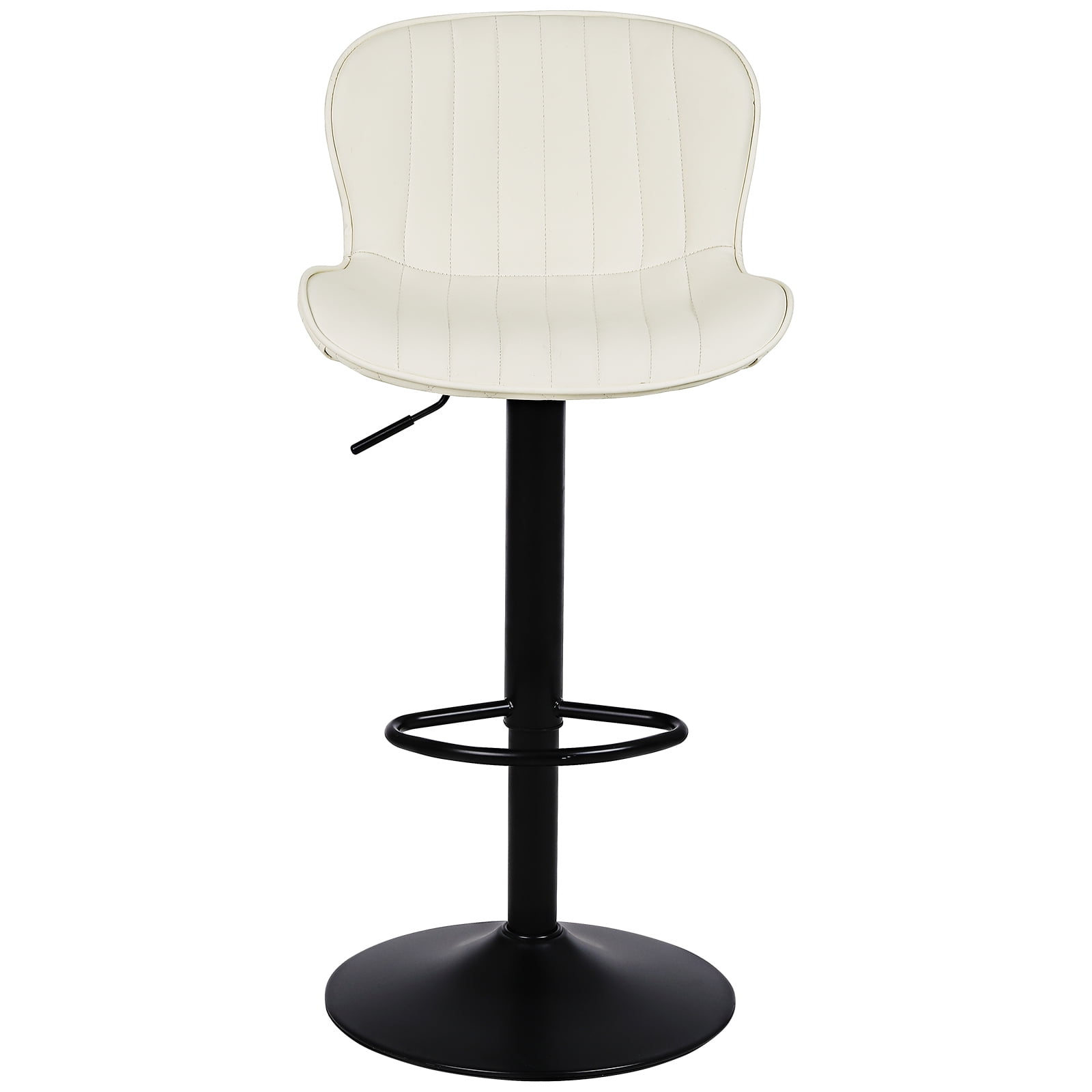 Flysky Bar Stools - Modern Bar Counter Height Barstools, Faux PU ...