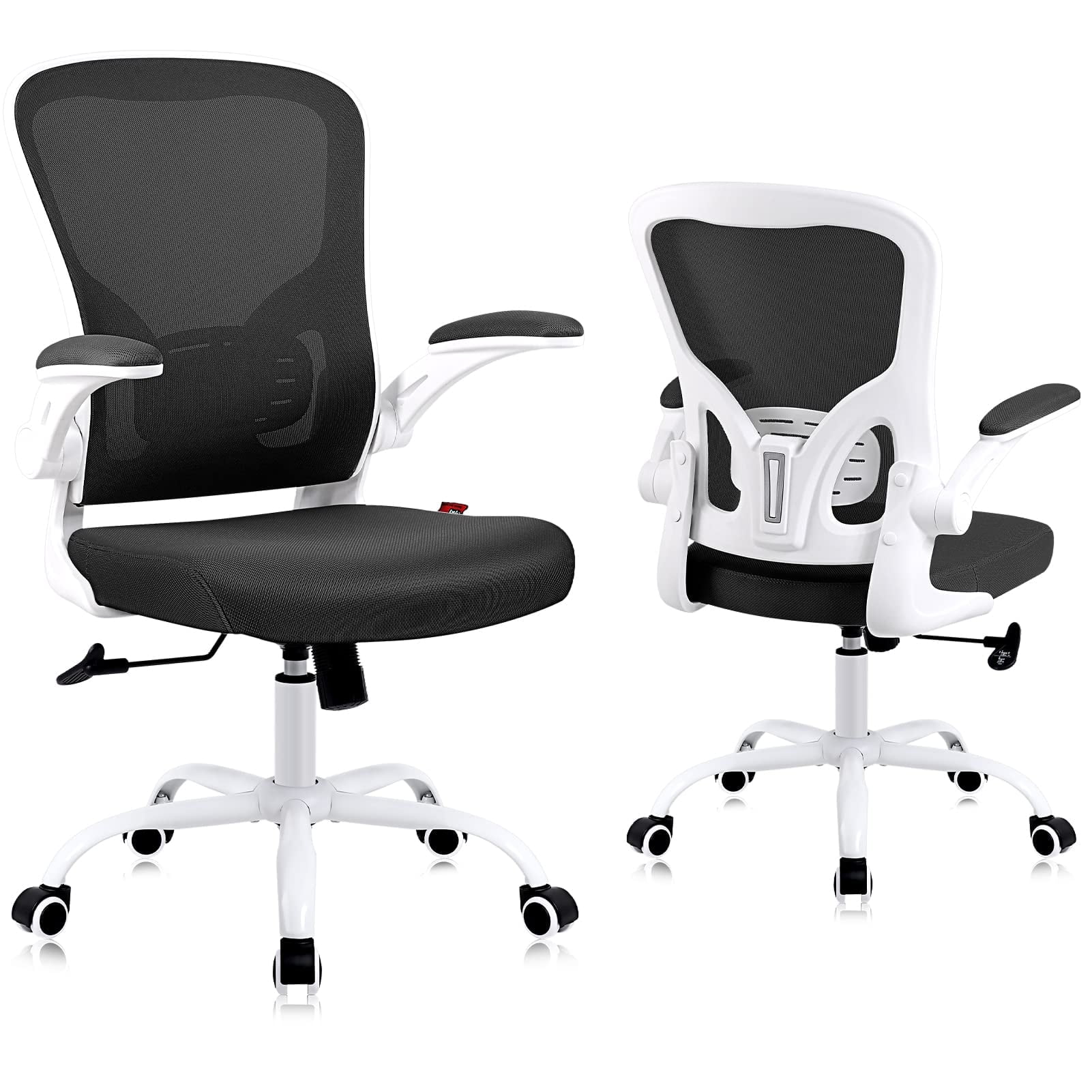 FLYSKY Ergonomic Mesh Office Chair, Swivel Design, Lumbar Support, Flip ...