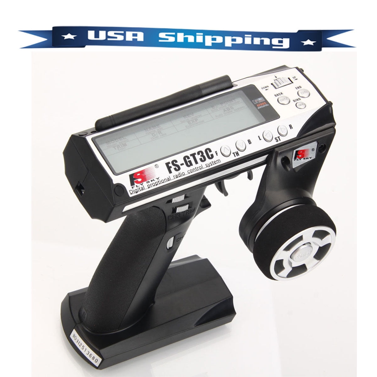 Flysky FS-GT3C 2.4GHz 3-Channel 3CH Surface Radio R/C RC Car/Boat ...