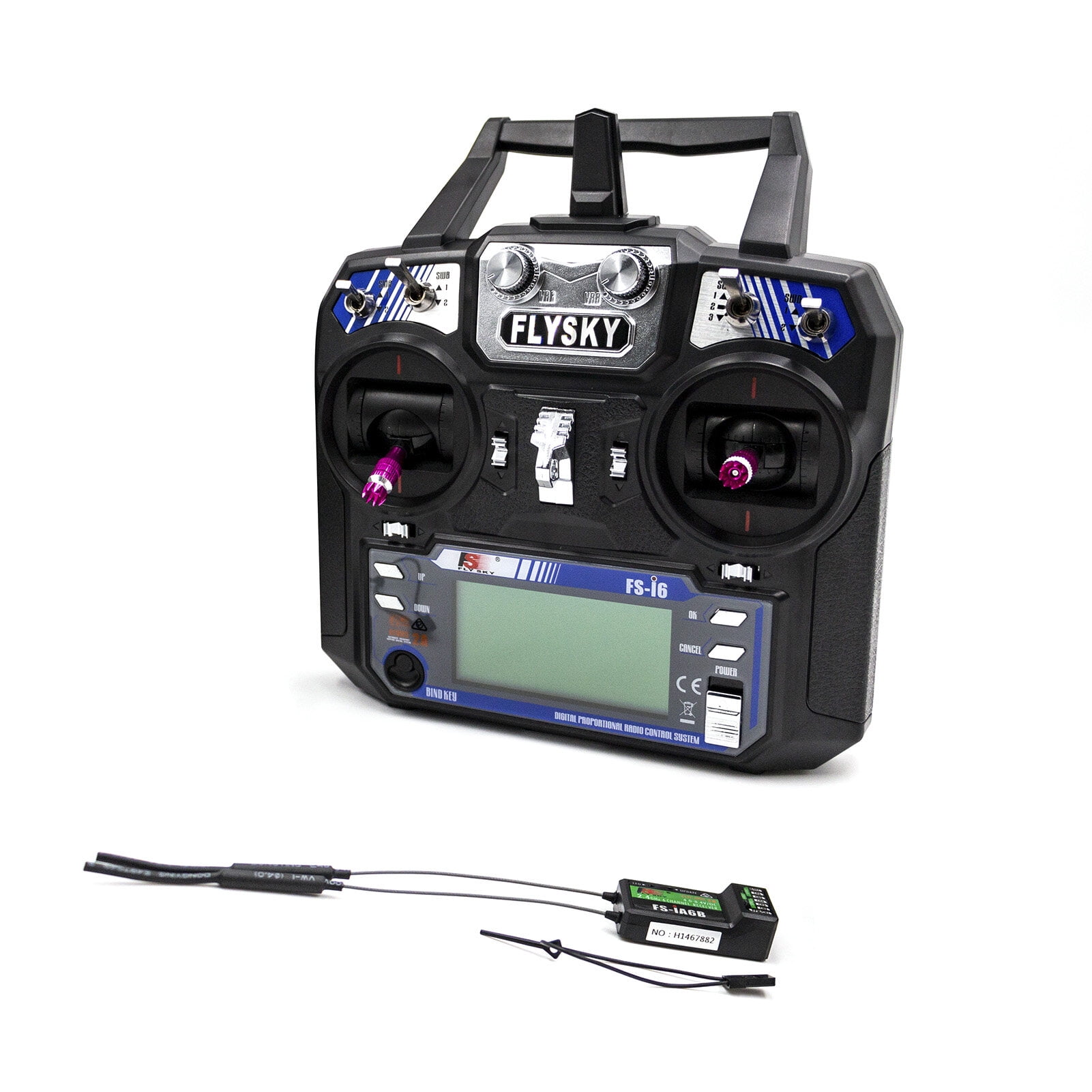 Flysky FS-i6 AFHDS 2A 2.4GHz 6CH System Transmitter for RC Helicopter ...