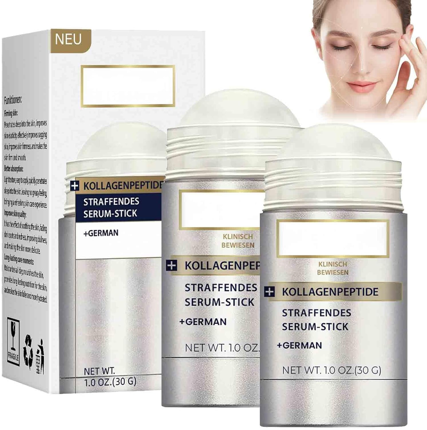 Flysmus Collagen Peptides Firming Serum Stick,Collagen Neck & Facial ...