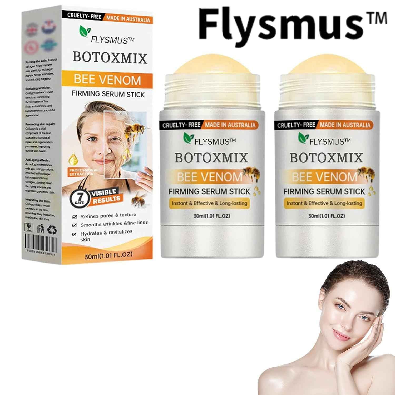 Flysmus Firming Serum Stick, Advanced Firming & -Reducing Cream ...