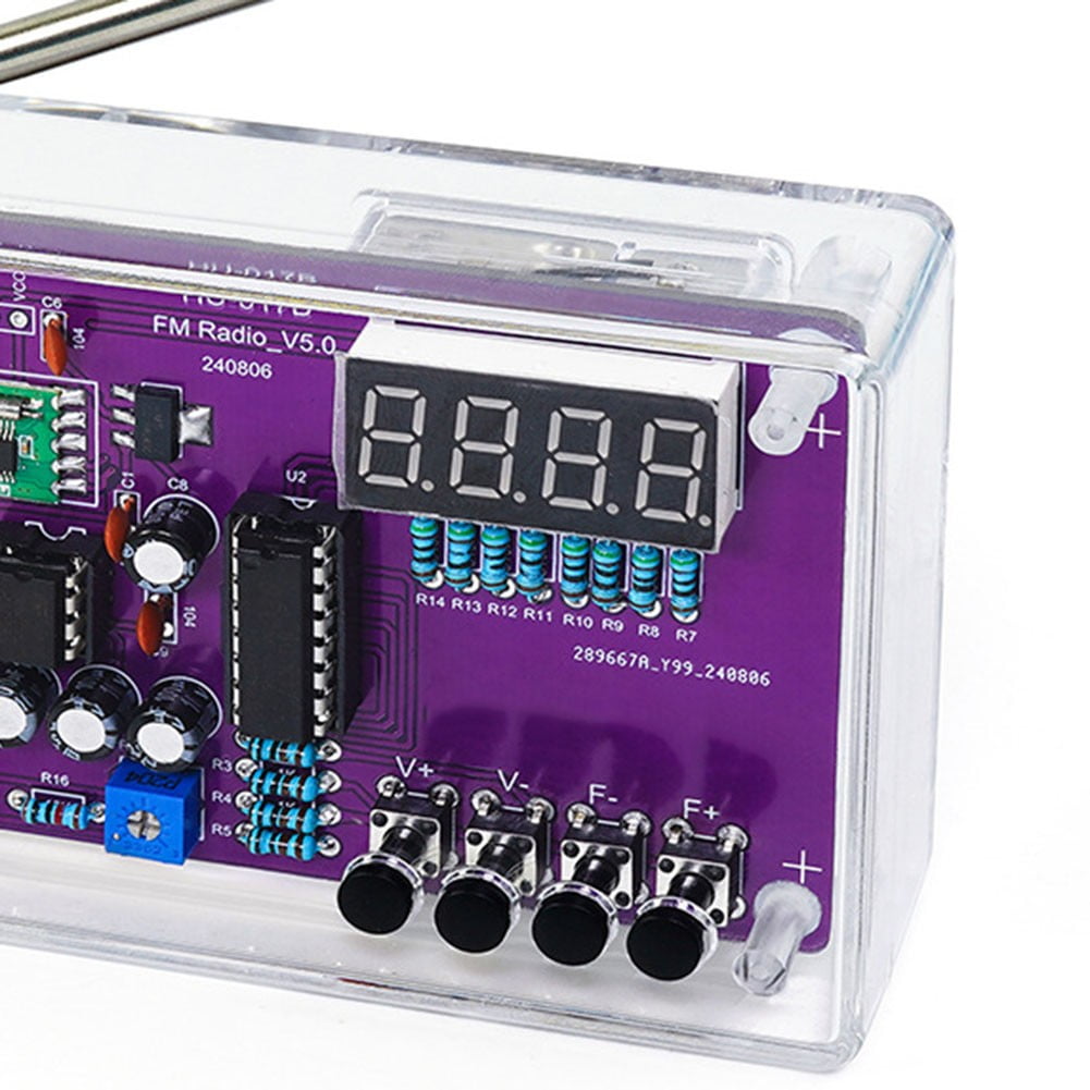 Fm Radio Receiver Kit Diy Electronics Soldering Kit Radio Module 87-108 ...