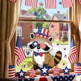Fmbmuo 4th Of July Raccoon Design Wallpaper PVC Window Decorations ...