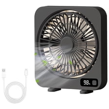Sharper Image Refresh 01X Rechargeable Travel Fan, 7.2", White ...