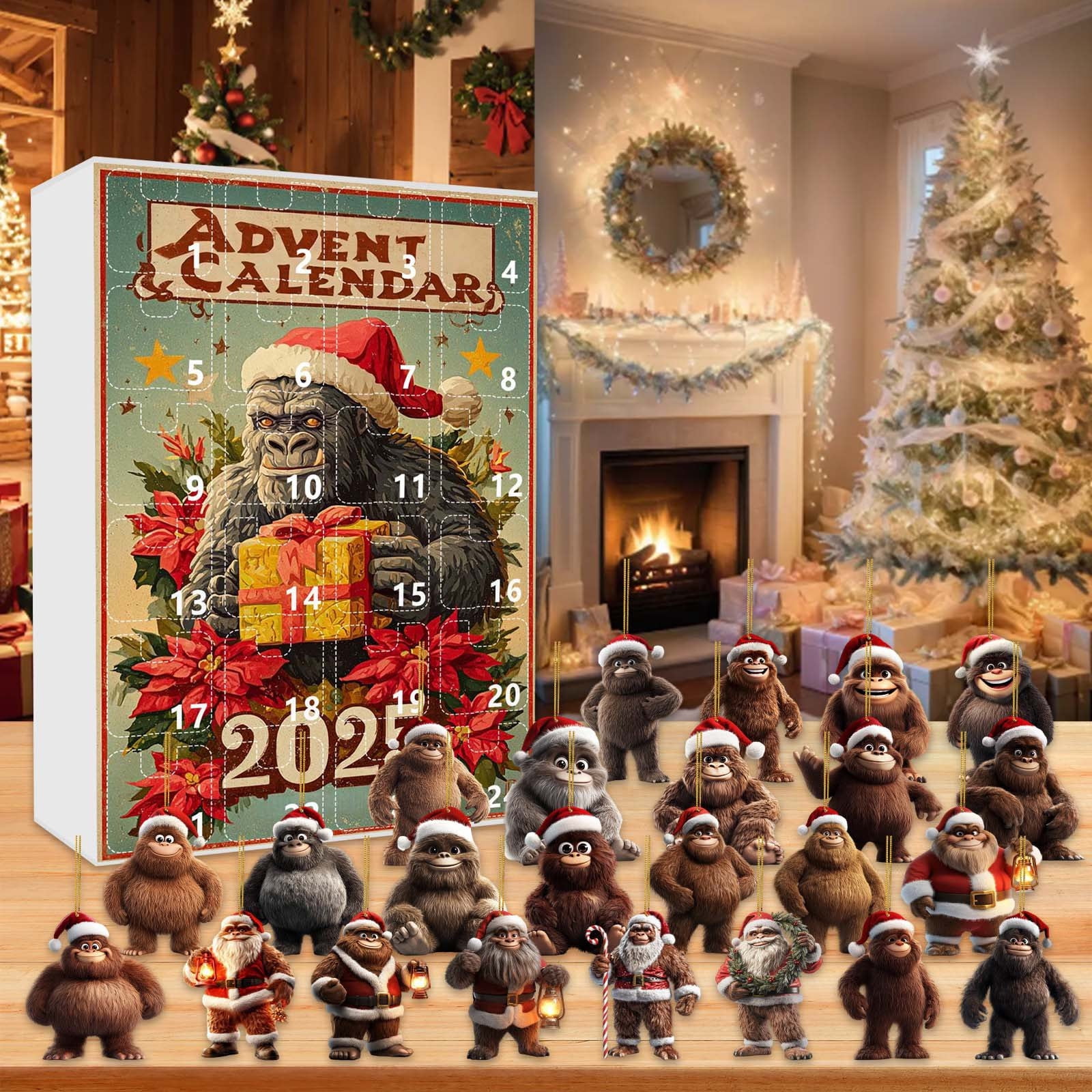 Fmbmuo Advent Calendar 2025, Adorable 2D Dolls Acrylic Decorations ...