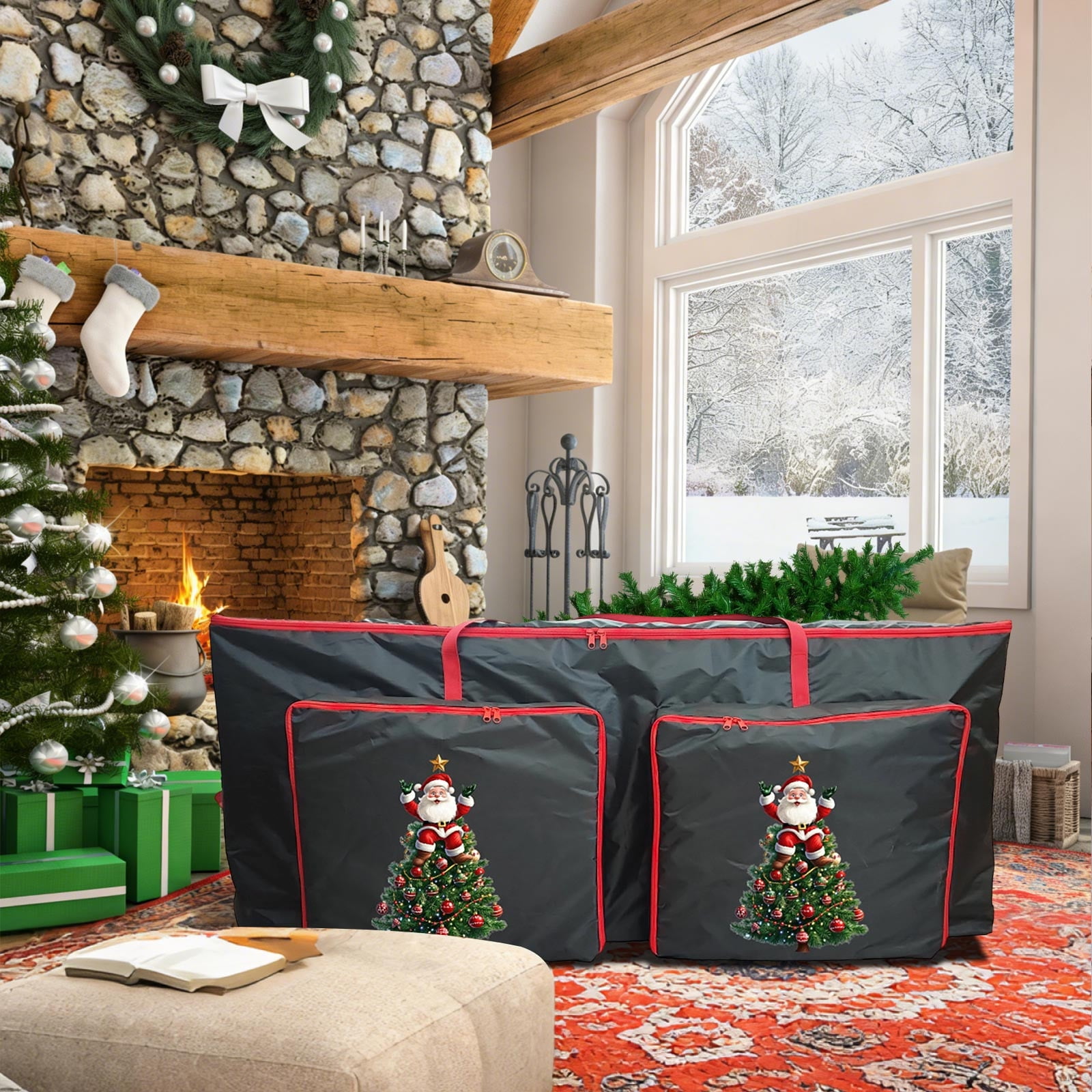 Fmbmuo Christmas Tree Storage Bag Cover,Large Capacity Durable Bag for ...