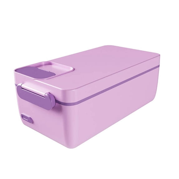 Fmbmuo Heated Lunch Box Reusable Purple Portable Metal Bento Box ...