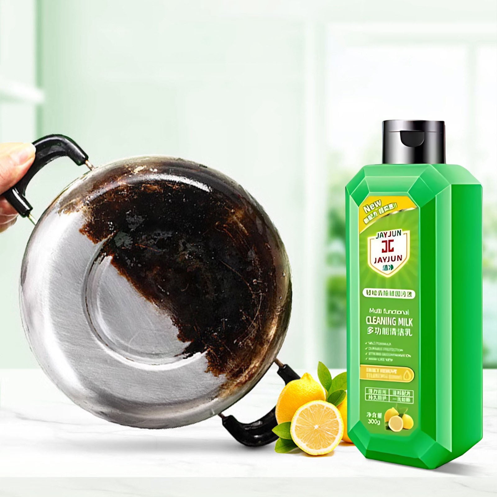 Fmbmuo Heavy-Duty Cleaning Milk,300ml Multi-Purpose Cleaner for Kitchen ...