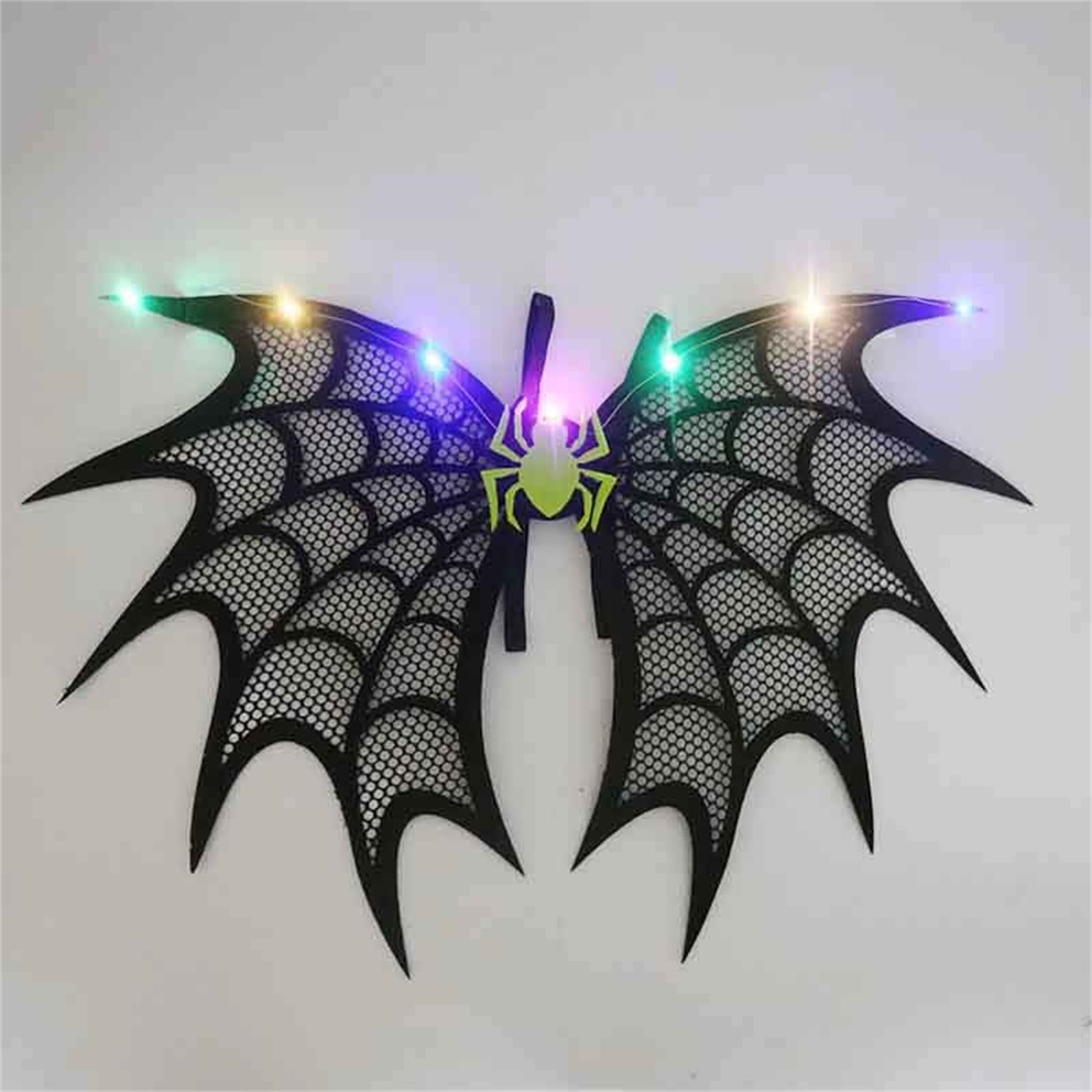 Fmbmuo Lights Up Cos Accessories Fall Spider wing Funny Led Light Cos ...
