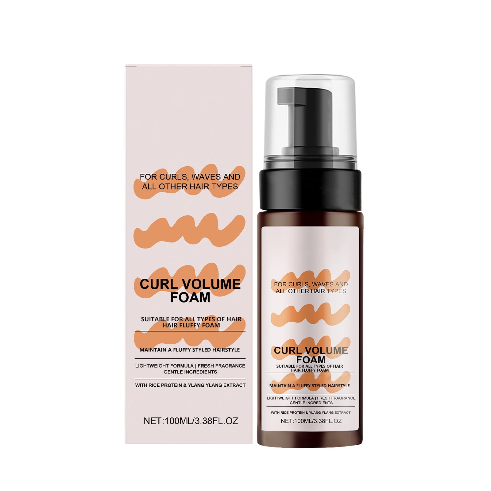Fmbmuo Lightweight Curl Foam Mousse – Long-Lasting Curl Definition ...