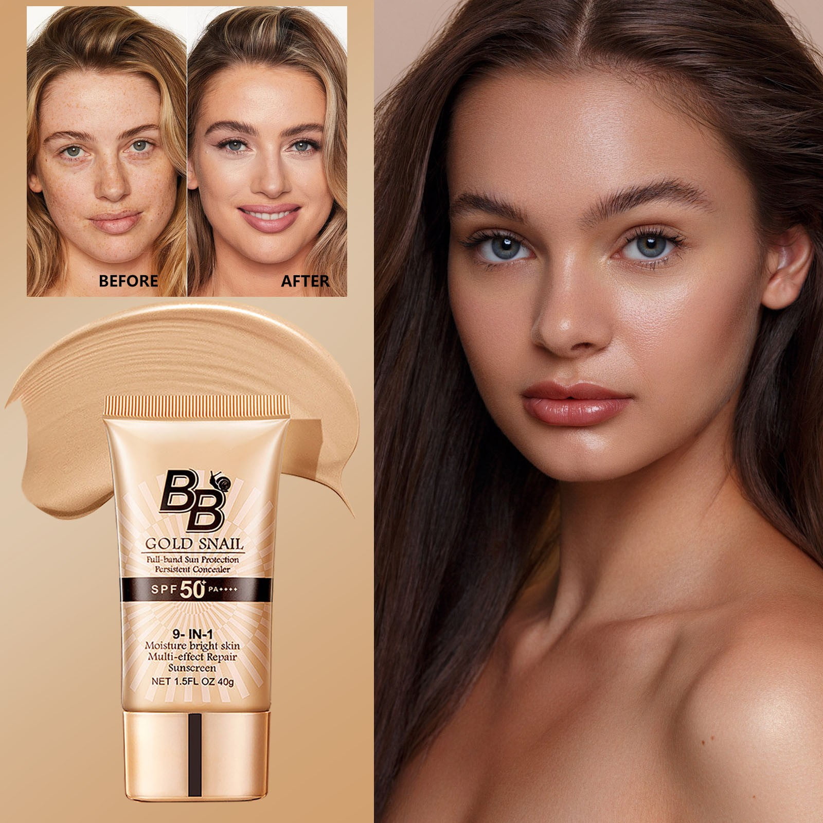 Fmbmuo Moisturising Cream,Light Soft Light Foundations Cream Concealer ...