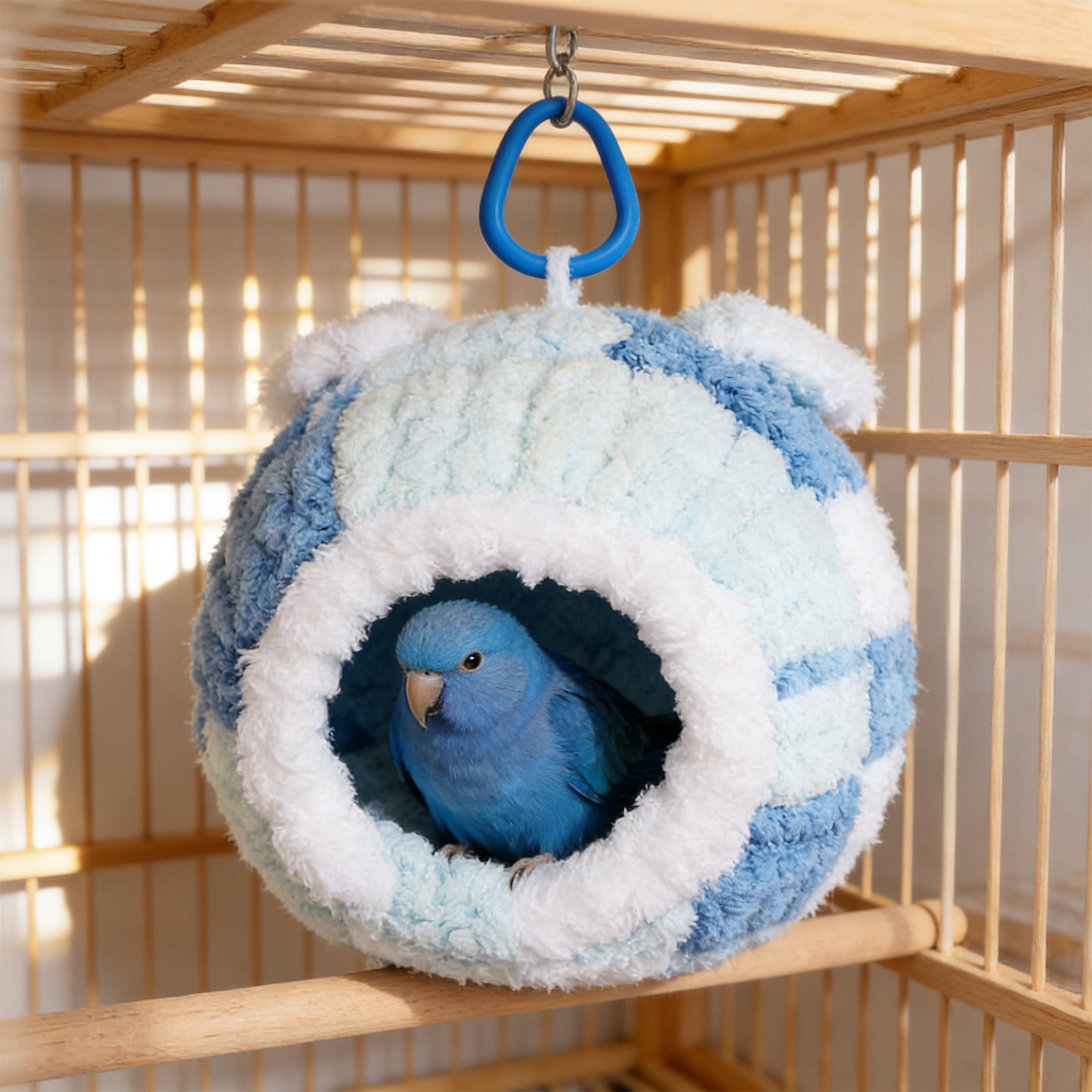 Fmbmuo Parrot Cotton Nest - Autumn & Winter Warm Cold Proof Plush Bed ...